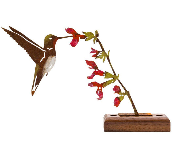 Hummingbird on Salvia Tab-Painted by Elegant Gar den Design – The Pink Pigs