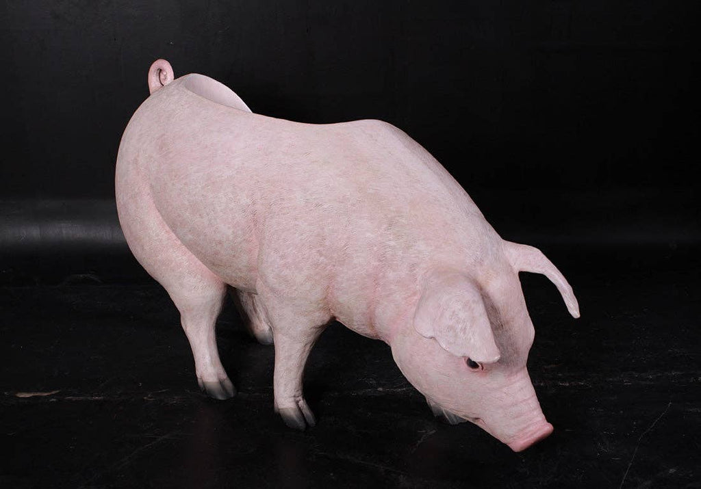 Pink Pig Bench Life Size Statue Fiberglass Resin – The Pink Pigs