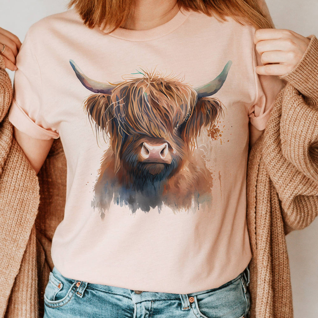 Western Highland Cow Graphic Tee – Par.tees by Party On! – The Pink Pigs