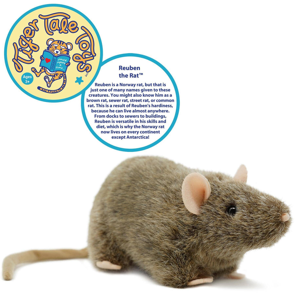 Reuben The Rat Plush Norway Rat Realistic – The Pink Pigs