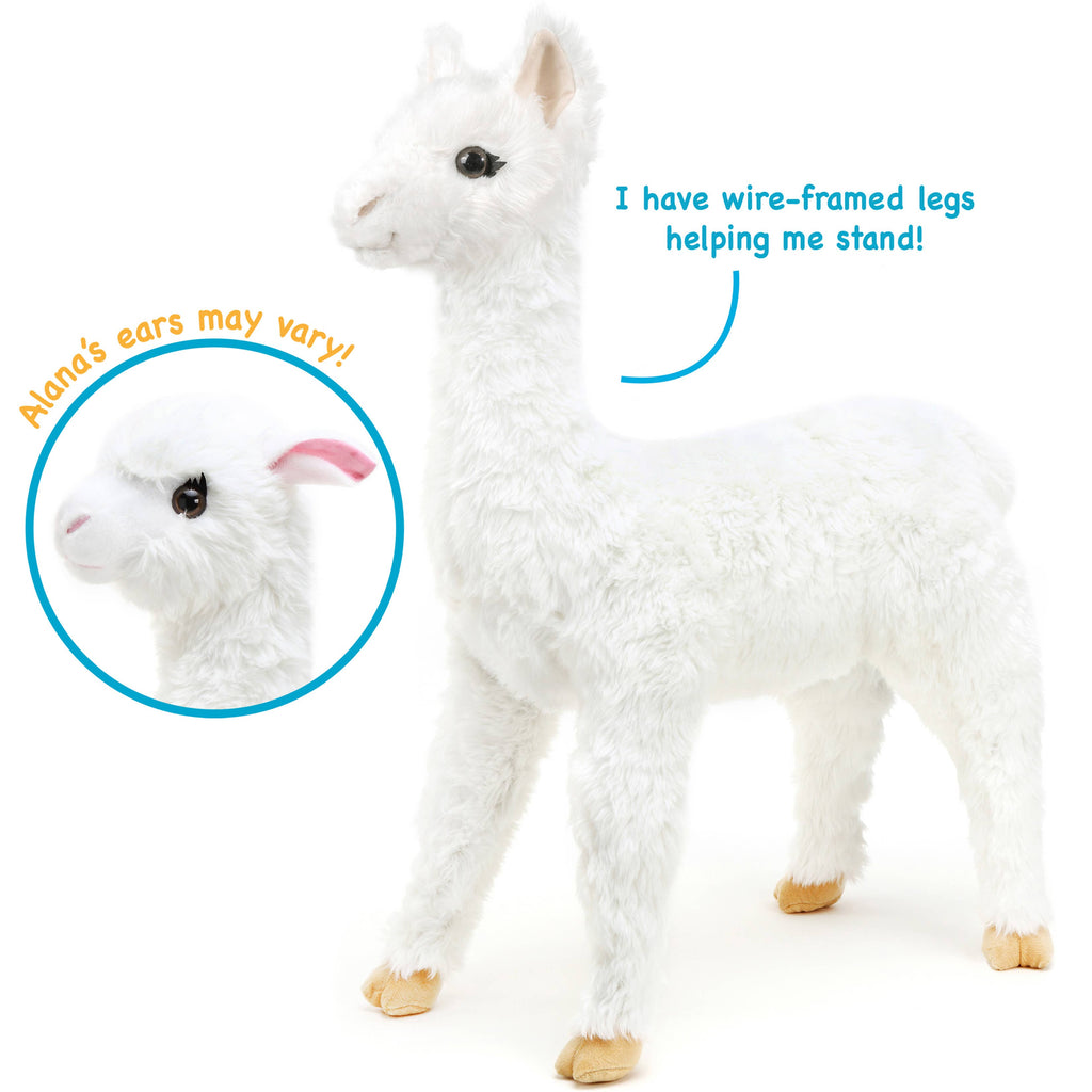 Alana The Alpaca Giant 30in Plush Alpaca! – The Pink Pigs