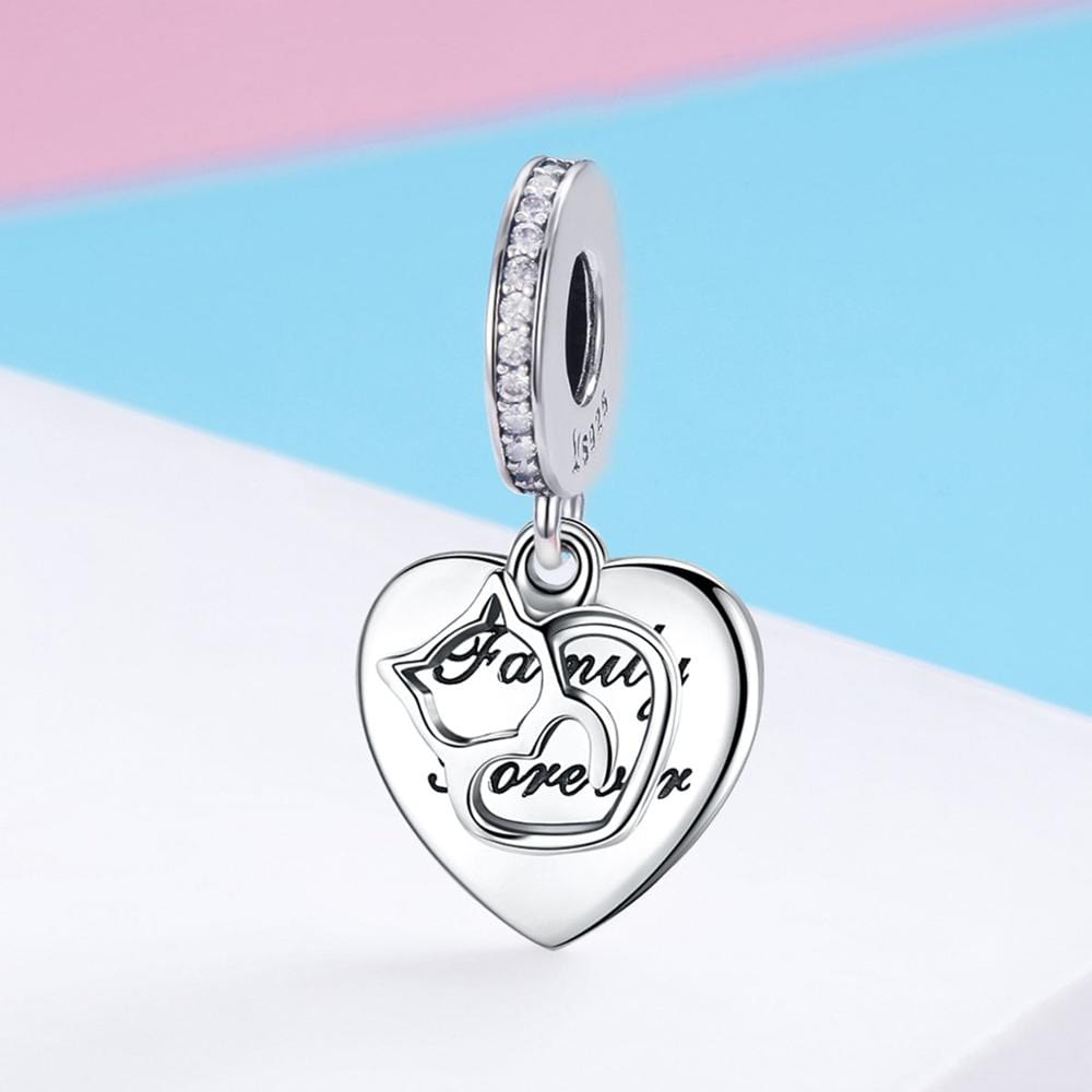 Cat Lovers Pandora Style Charm Collection Sterling Silver | Animal ...