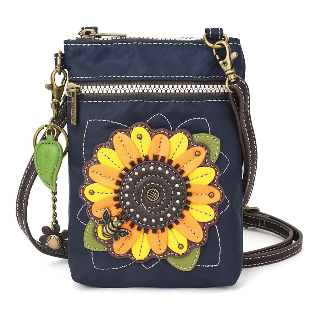CHALA - SUNFLOWER-ZIP AROUND WALLET -BROWN | Animal Lover Gifts – The ...