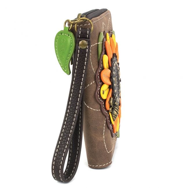 CHALA - SUNFLOWER-ZIP AROUND WALLET -BROWN | Animal Lover Gifts – The ...