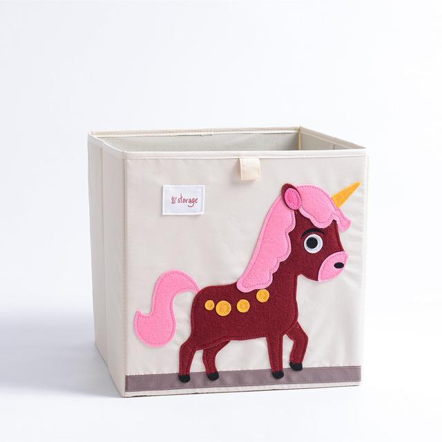 Kids Animal Storage Cubes Large with Lids Heavyweight Foldable | Animal ...