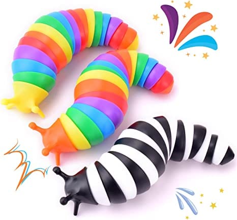 Fidget Slug, Articulated Caterpillar Fidget Toy – The Pink Pigs