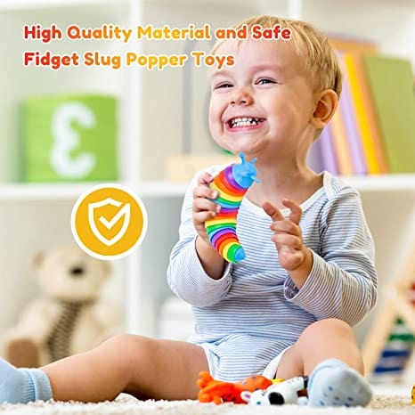 Fidget Slug, Articulated Caterpillar Fidget Toy – The Pink Pigs