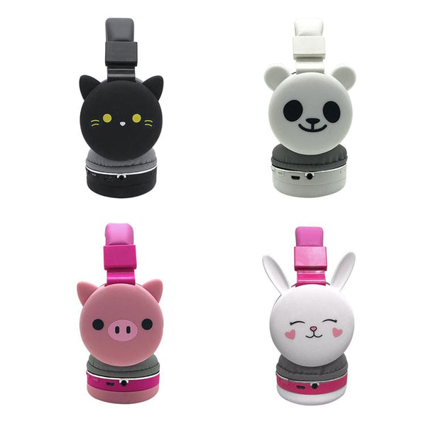 Animal Bluetooth Headphones 3D So CUTE! Pig, Cat, Rabbit Wireless Music ...