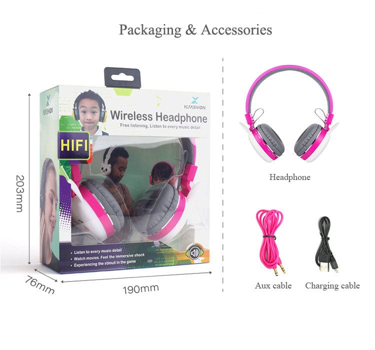 Animal Bluetooth Headphones 3D So CUTE! Pig, Cat, Rabbit Wireless Music ...