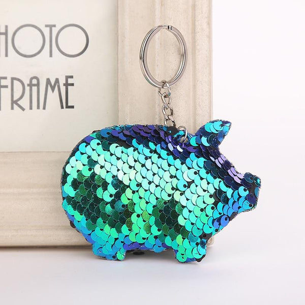 Sequin Pig Keychains! Pink Pigs for Your Purse! | Animal Lover Gifts ...